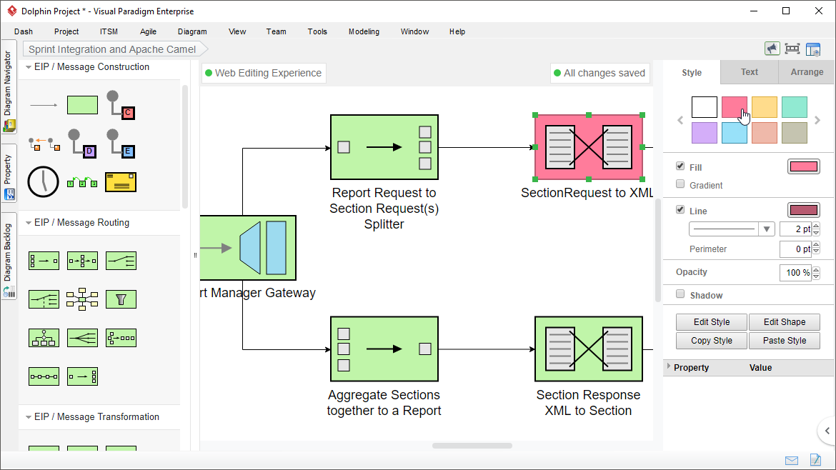 Enterprise Integration Patterns Diagram Tool