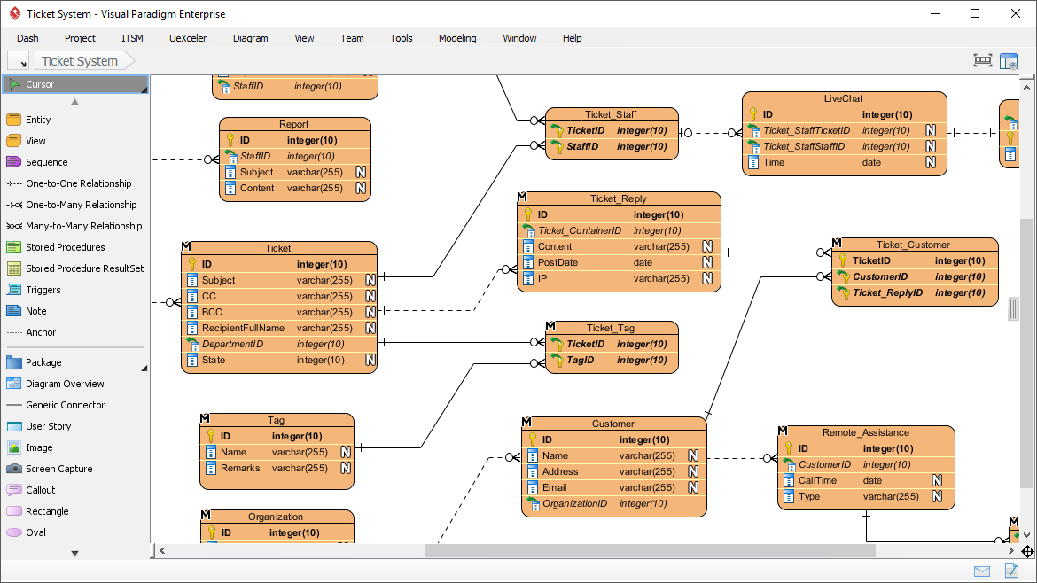 Entity Relationship Diagram ERD Tool For Data Modeling
