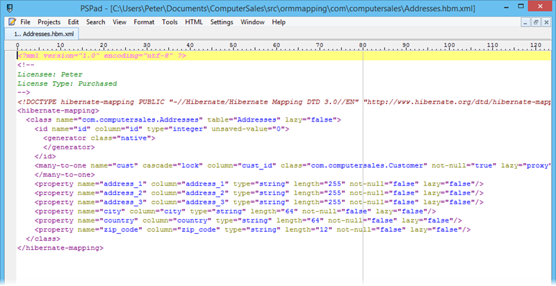 Generate Hibernate Mapping For Oracle Database